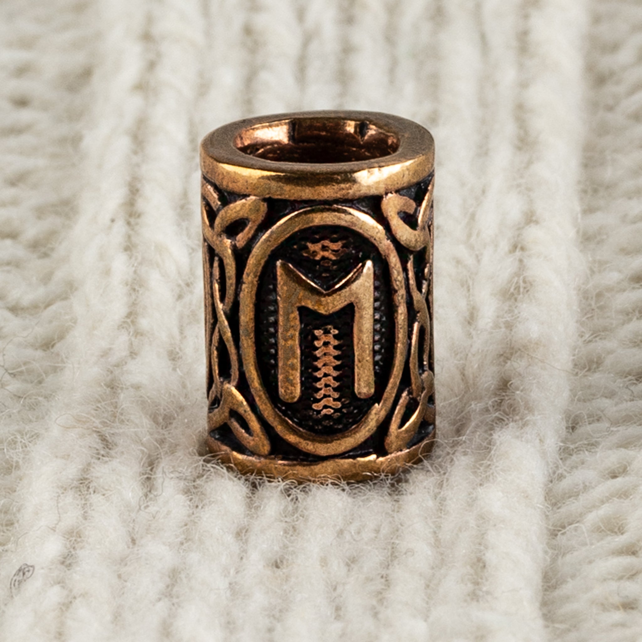Ehwaz Beard Ring, Bronze – Grimfrost Intl